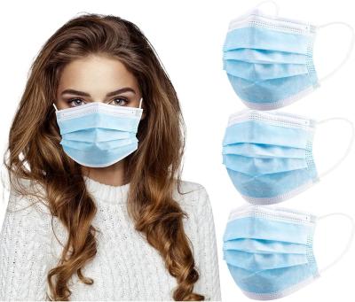 Cina Maschera protettiva chirurgica usa e getta morbida 3 strati con pinza per il naso Elastico Earloop in vendita
