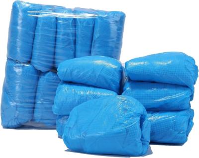 Cina Copertura per scarpe monouso in plastica resistente allo scivolamento resistente all'acqua CPE resistente al scivolamento per ospedali in vendita