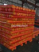 China Double Sided Orange PE Poly Tarps Roll with Paper Core and Customization Made Easy for sale