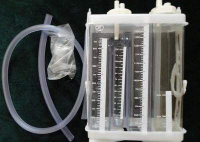 Cina Petto arrotolato eliminabile 2500ml della camera del doppio del PVC del grado medico del sistema di terapia di pressione negativa in vendita