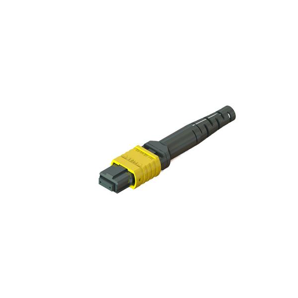 Quality Telecommunication MPO Fiber Optic Connector 3.5 60mm 12 / 16 / 24 Cores Male for sale