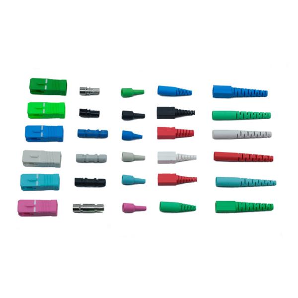 Quality Push Pull PBT SC Optical Connector Kits APC Fiber Connector High Performance for sale