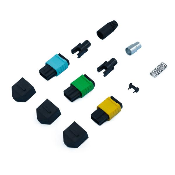 Quality Male Female MPO Fiber Optic Connector 40G To 400G Networks Pigtail Fiber Connector for sale
