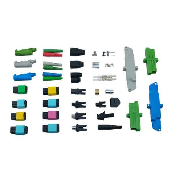 Quality 12 / 16 / 24 Cores MPO Patch Cord Connector Multimode Optical Fiber Cable for sale