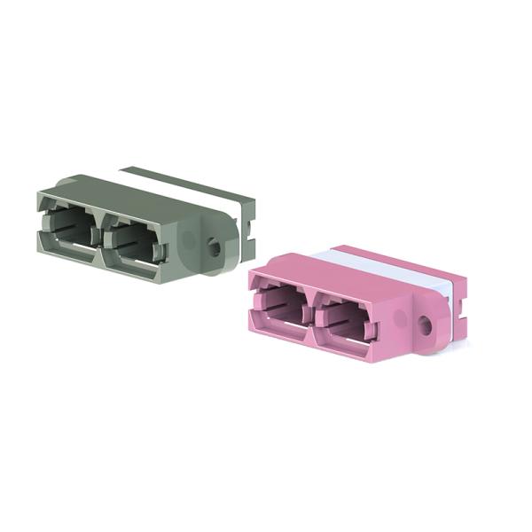 Quality MPO Adapter Black Color Simplex Duplex And Quad Version MTP Coupler With Flange for sale