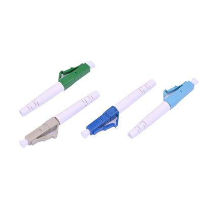 China 0.9mm Single Mode Simplex Fiber Optic LC Connector Kit PEI Materials low insertion loss for sale