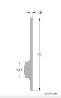 China Aluminum Profile Pipe with retain edge screwdriver assembly for sale