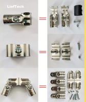 China Movelable Resistant Chrome Plated Pipe Connectors H-12 Flexible for sale
