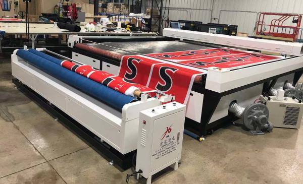 PE Tent Laser Laser Cutting Machine Camera Positioning High Speed Automatic Cutting