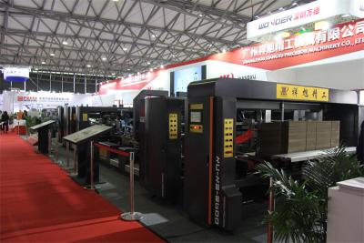 China Fully Automatic Carton Folder Gluer Machine Flat Wire with Suction Belt Feeding for sale