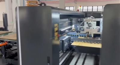 China Fully Automatic Carton Folder Gluer Machine Flat Wire with Suction Belt Feeding for sale
