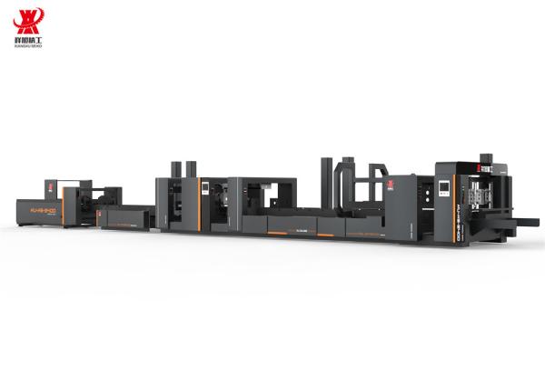 Quality Carton Making Automatic Folder Gluer Stitcher Dual Stitching Black With PLC for sale