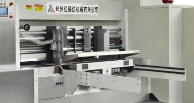 China Multi servo pressure free feed structure Lead Edge Vacuum Transfer 4 Color Printer+Slotter+Die Cutter+Vibrator+ Stacker for sale