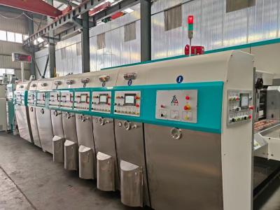 China White Steel Flexo Printing Cardboard Box Die Cutting Machine For Different Cardboard Making for sale