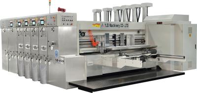 China Full Servo 900mm Flexo Folder Gluer Corrugated Carton Printing With Gear Drive for sale