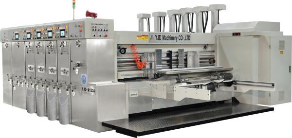 Quality Fully Automatic Carton Flexo Box Machine Water Based Ink Automatic Folder Gluer for sale