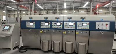 China White Color G6-1224 All Comupter Controled Pressure Free Feed Structure Lead Edge Vacuum Transfer 4 Color Printer + Slotter + Die Cutter + Vibrator +  Stacker for sale