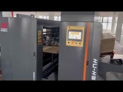 Black Businesses Automatic Carton Folding Machine With Vacuum Feeder