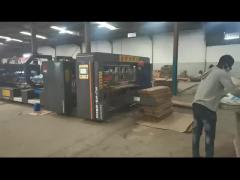 70kw Automatic Corrugated Box Folder Gluer Machine High Speed Precise Stitching