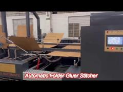 1200nails/min automatic carton folder gluer machine white with single stitching