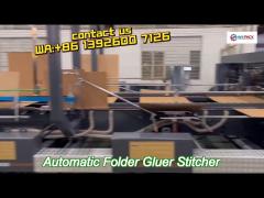 blue auto folder gluer machine vacuum feeder 1200/min for carton forming