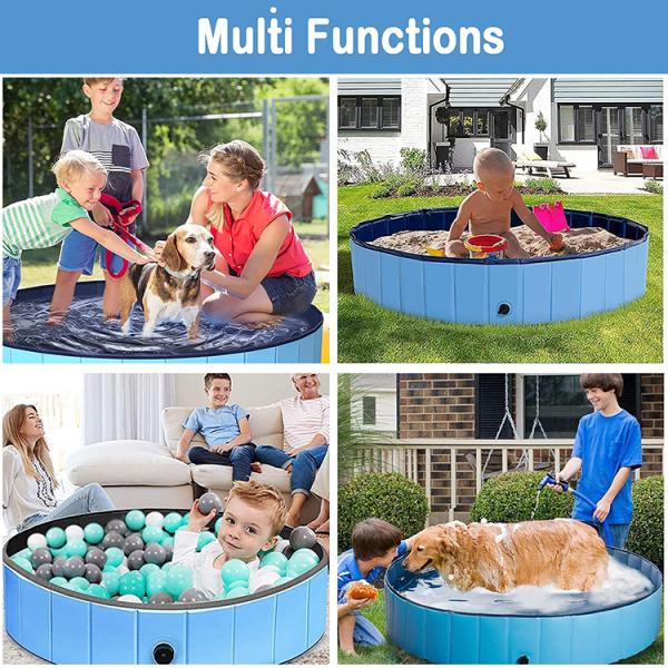 Quality Scratch-resistant Foldable Dog Pool Lightweight 1.3 to 3.6 Kg Durable Tear-resistant Portable Pet Bathing Solution for Outdoor for sale