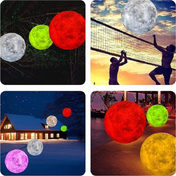 Quality Durable PVC Inflatable Luminous Moon, Including A 48-Hour Continuous Battery Life for sale