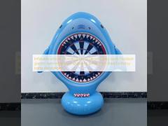 Inflatable unicorn throwing game target Sticky darts Outdoor garden swimming pool children's funny toys shark birthday party decorations