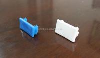 China White Rectangular Plastic End Caps For 1 Inch Square Tubing for sale