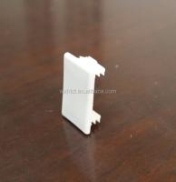 China White Rectangular Plastic End Caps For 1 Inch Square Tubing for sale
