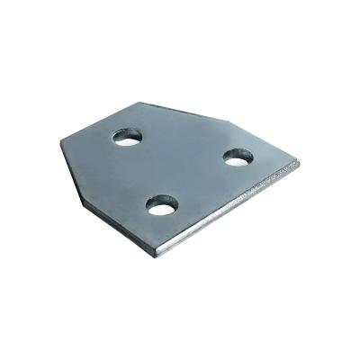 Cina 4 buchi piatto bracciale di strumento rettilineo unistrut bullone Noce di timbrazione piastra connettore a forma di L T in vendita