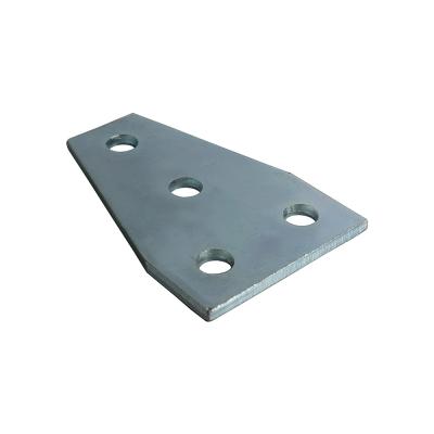 Cina 4 buchi piatto bracciale di strumento rettilineo unistrut bullone Noce di timbrazione piastra connettore a forma di L T in vendita