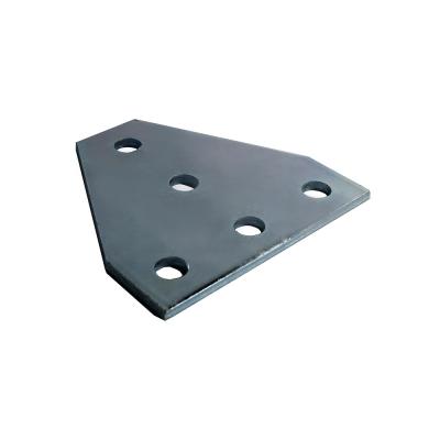 Cina 4 buchi piatto bracciale di strumento rettilineo unistrut bullone Noce di timbrazione piastra connettore a forma di L T in vendita