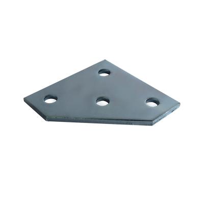 Cina 4 buchi piatto bracciale di strumento rettilineo unistrut bullone Noce di timbrazione piastra connettore a forma di L T in vendita
