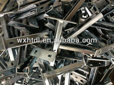 China Double Channel Cantilever Arms Galvanized Strut Channel Bracket Shelf for sale