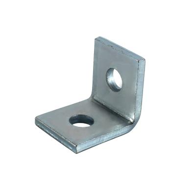 China 6mm Carbon Steel Q235 L-Shape Angle Fittings with 2 Holes for sale