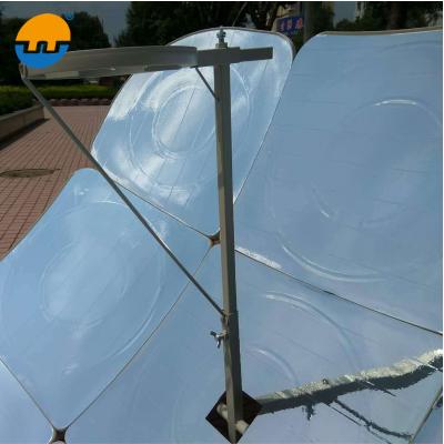 China 0.7mm thickness rectangle Shape portable parabolic solar cooker for sale