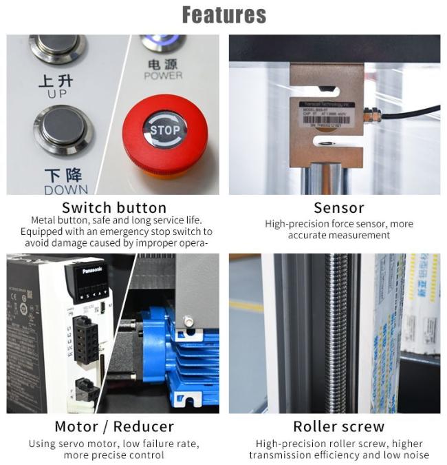 Good Security Double-Column Strength Tensile Tester with PC Data Analysis Processing