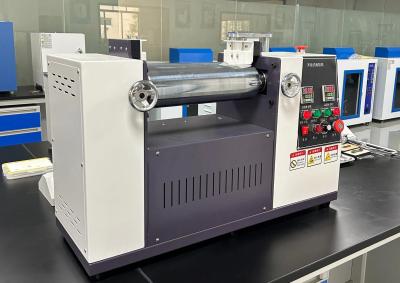 China Manual Control Open Rubber Mixing Machine with Mirror Polished Chrome Rollers and Collision Emergency Stop for sale