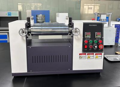 China Manual Control Open Rubber Mixing Machine with Mirror Polished Chrome Rollers and Collision Emergency Stop for sale