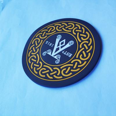 China OEM Wholesale Round Mug Coffee Tea Cup Soft PVC Rubber Coasters for sale