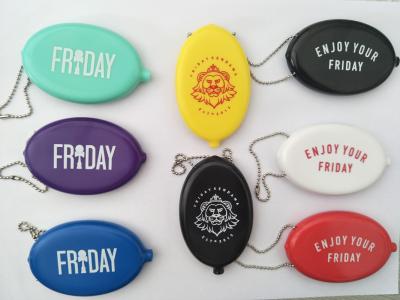 China Promotional PVC coin purse / silicone coin wallet / change purse for sale