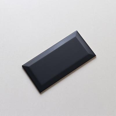 China desgaste preto matte da telha do metro do chanfro cerâmico das telhas da parede 100x200 - resistente à venda
