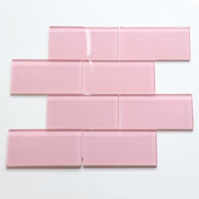 China Interior Glossy Kitchen Backsplash Glass Mosaic Tiles for sale