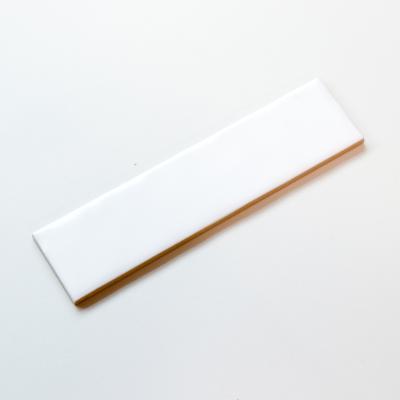 China Living Room Wall Decor Glazed White Color 50x200mm Ceramic Subway Tile for sale