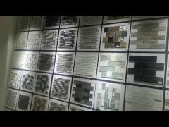 High Quality Aluminum Mixed Beveled Glass Mosaic Tile For Backsplash