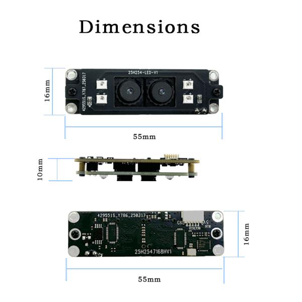 Quality 1080P USB2.0 Binocular Palm Vein Camera Module with Wide Dynamic Range 1/2.7 for sale