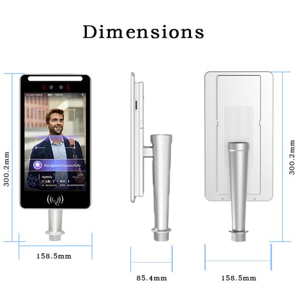 Quality 10.1 Inch Android Biometric Attendance Machine Face Recognition NFC QR Code for sale