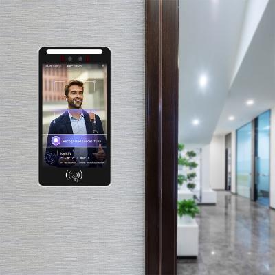 China 10.1 Inch Dynamic Punch Card Attendance Machine NFC Biometric Face Recognition with Customized Logo Android Customizable for sale