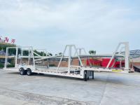 Quality Double Deck Hauler Car Semi Trailer Transport Truck With Air Suspension for sale